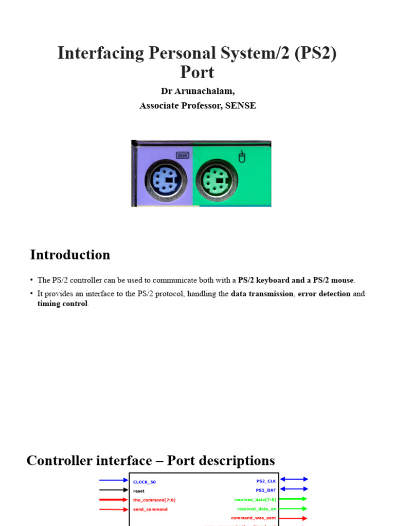27-PS 2 Port Interfacing-10-04-2024 | PDF | Transmission Control Protocol | Electronics