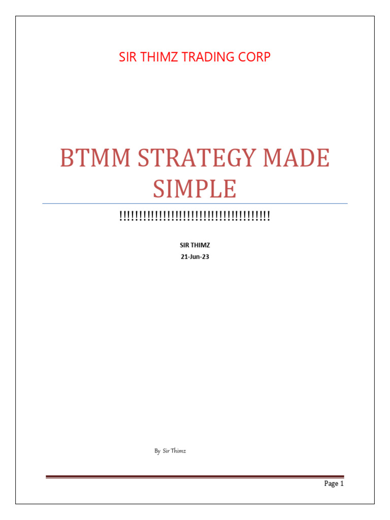 Quick Guide For Learning BTMM M15 Strategy | PDF | Foreign Exchange Market | Securities (Finance)
