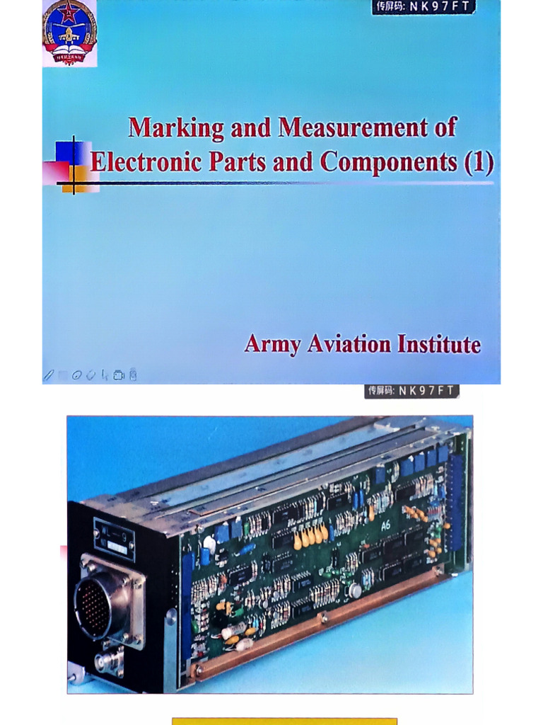Marking and Measurements Electric Part and Components | PDF