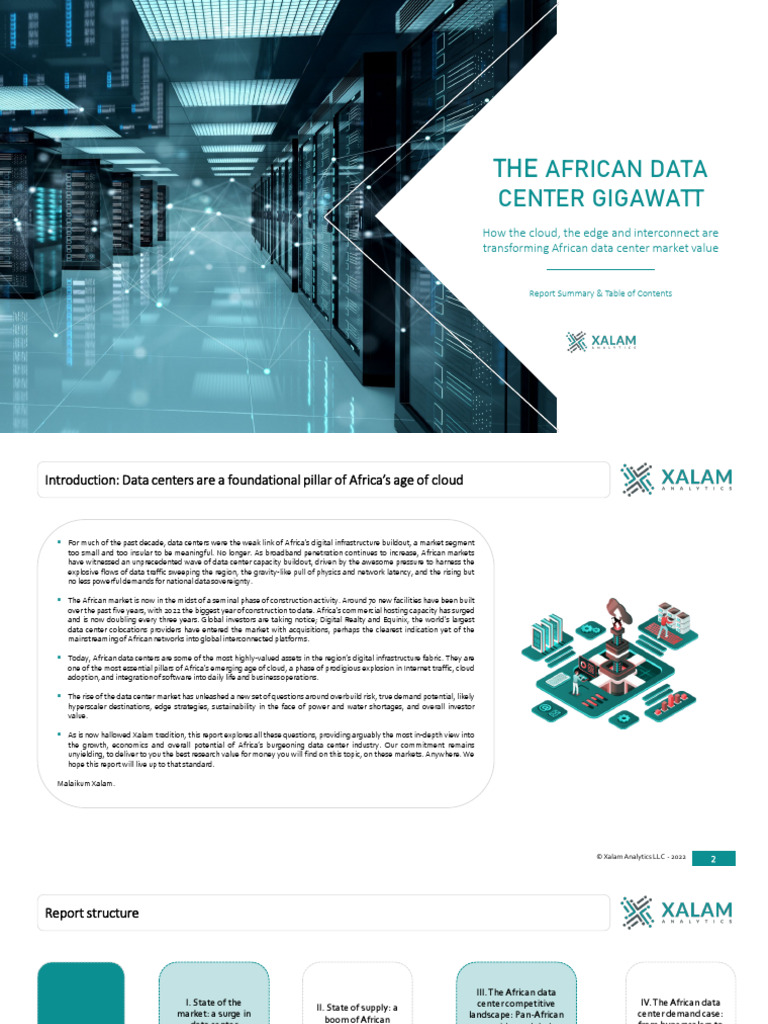 Xalam Africa DC Gigawatt Report 2022 Sample and ToC 1 | PDF | Africa ...