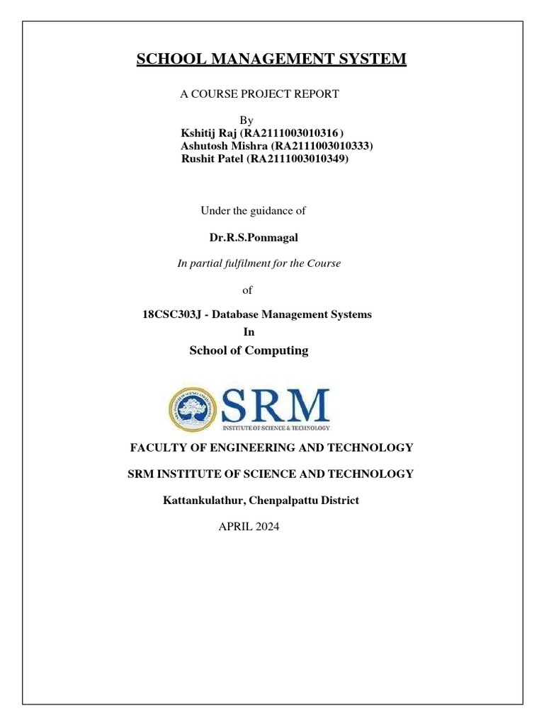 School Management System PDF | Download Free PDF | Inheritance (Object Oriented Programming ...