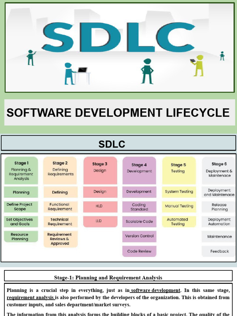 SDLC - 6 Stages - EXPLANATION | PDF | Information Technology Management | Computing