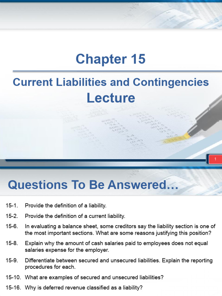 Chapter 15 Lecture Pdf Payroll Tax Balance Sheet