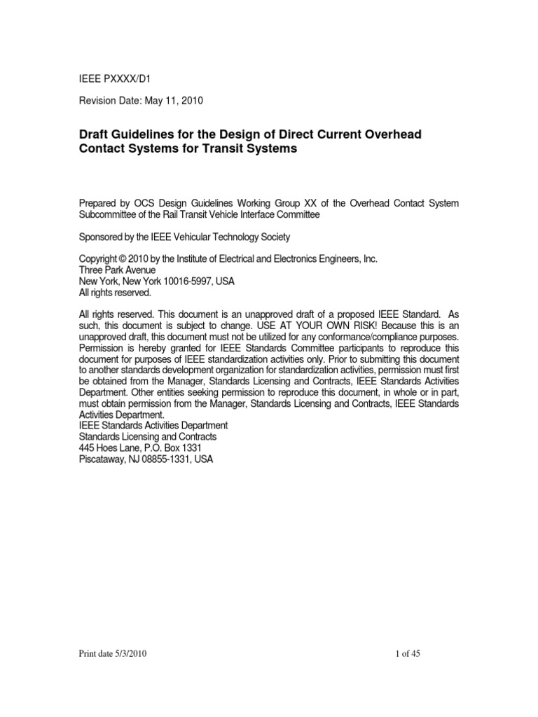 Overhead Contact Systems For Transit System | PDF | Insulator ...