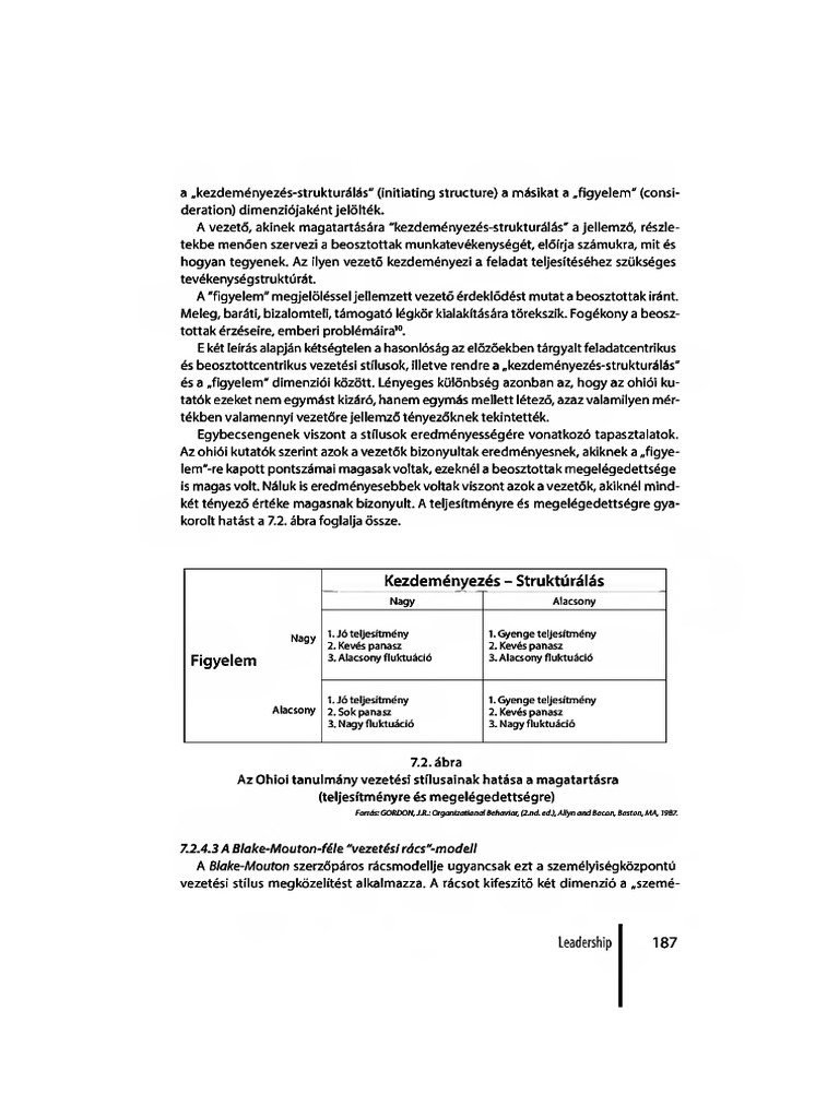 Vezetesi Modellek2 Bakacsi Kivonat.o | PDF