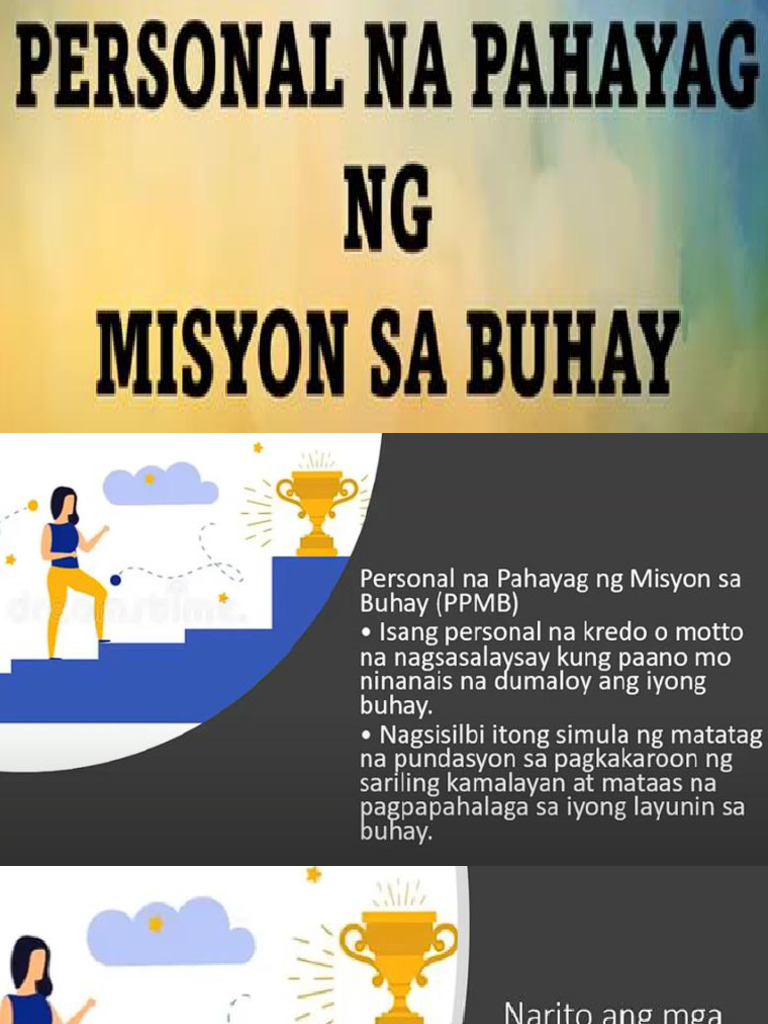 Personal Na Pahayag NG Misyon Sa Buhay | PDF