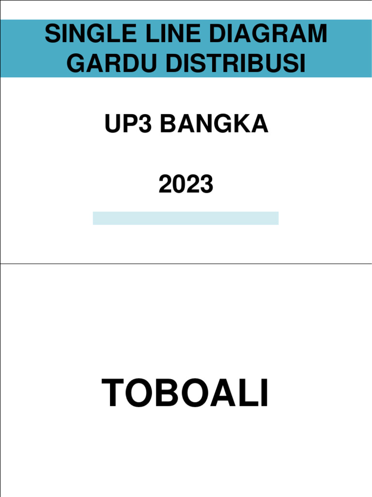 UP3 Bangka SLD Gardu Update Oktober 2023 | PDF
