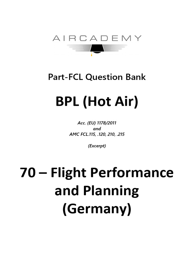 Ecqb PPL 70 FPP BPL Hotair de en | PDF | Takeoff | Altitude