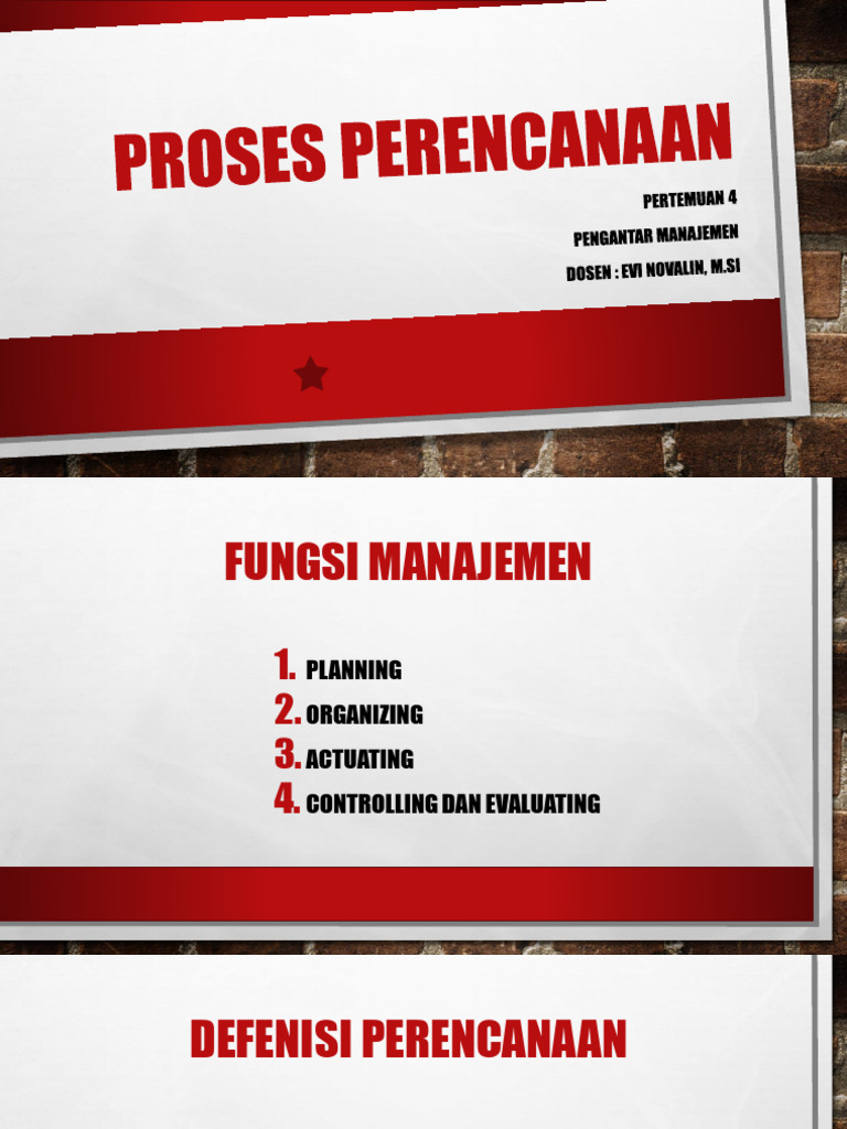 19641608EMA1240024-4 Proses Perencanaan | PDF | Pengembangan Diri