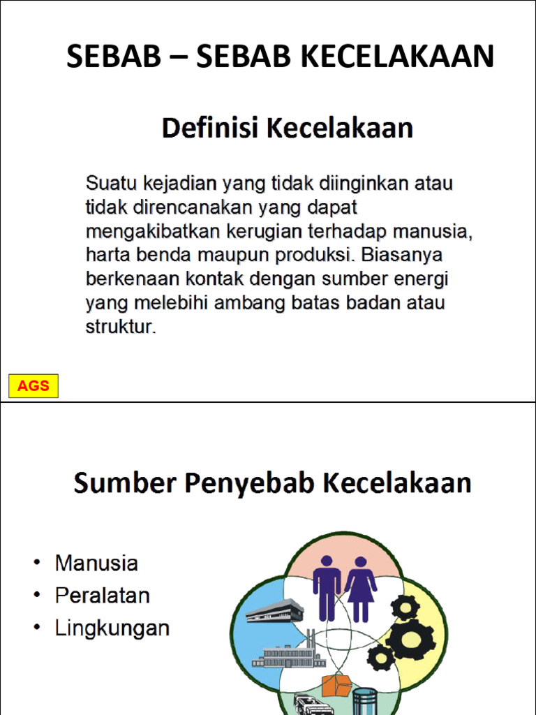 Sebab Sebab Kecelakaan | PDF