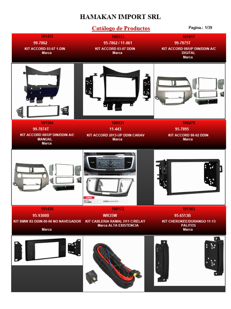 Cat Kits | PDF | Toyota | Vehículos con tracción delantera