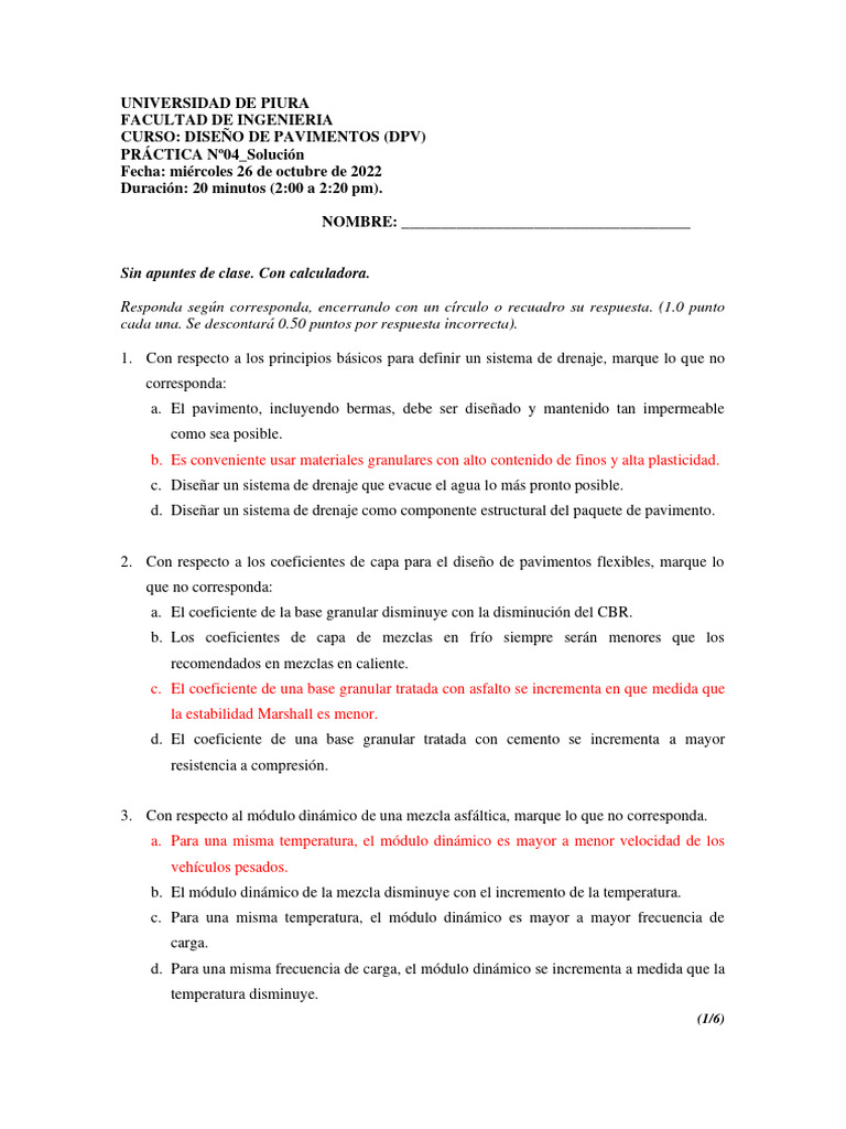 DPV P4 2022+II Solución | PDF | Hormigón