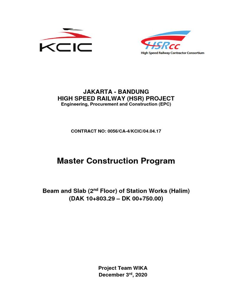 WG-MST-0007 Beam and Slab 2nd Floor at Halim Station R2 | PDF ...