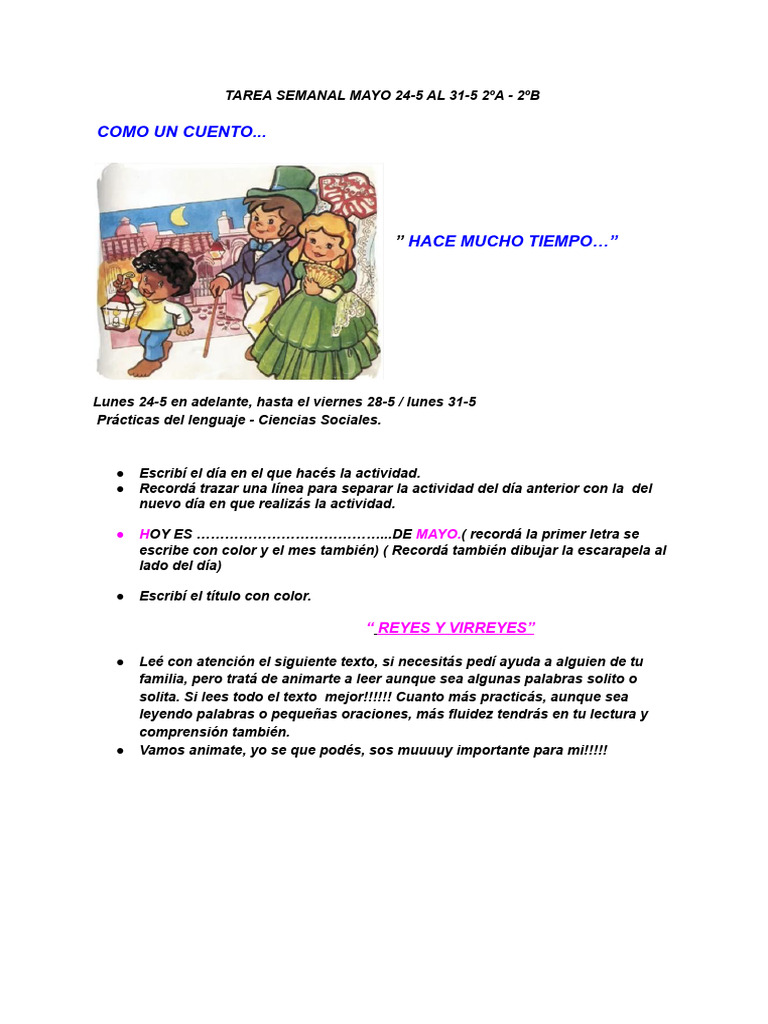 TAREA SEMANAL MAYO 1 Grado 24-5 AL 31-5 | PDF | America latina