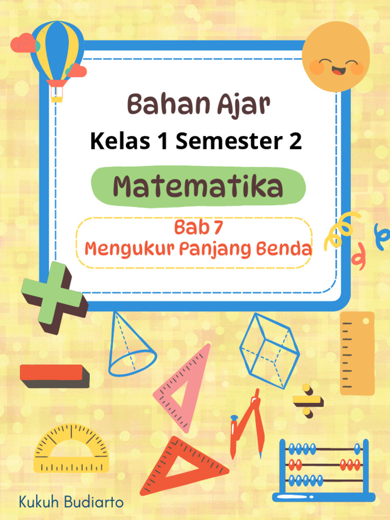 Bahan Ajar Matematika Kelas 1 MTK Mengukur | PDF