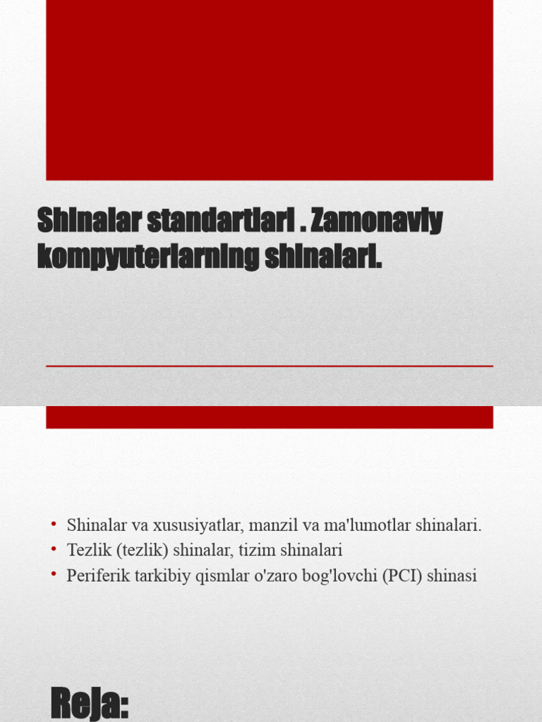 Komilov Diyorbek Slayd | PDF