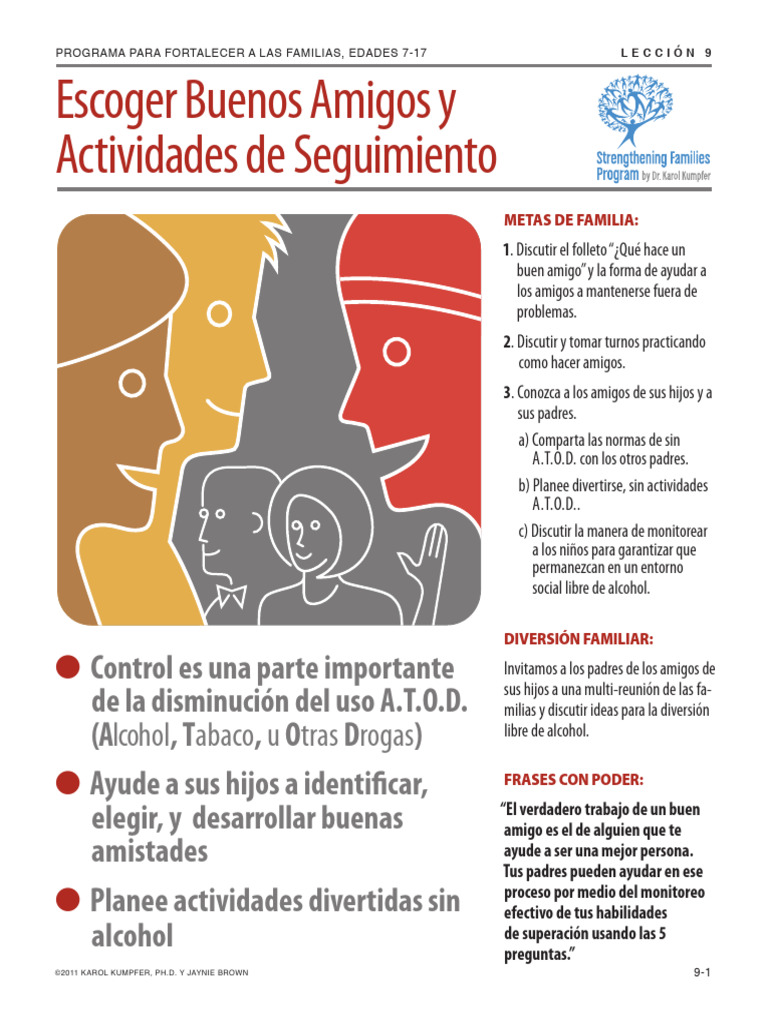 Lesson 9 Handouts SPANISH | PDF | Ciencias del comportamiento ...
