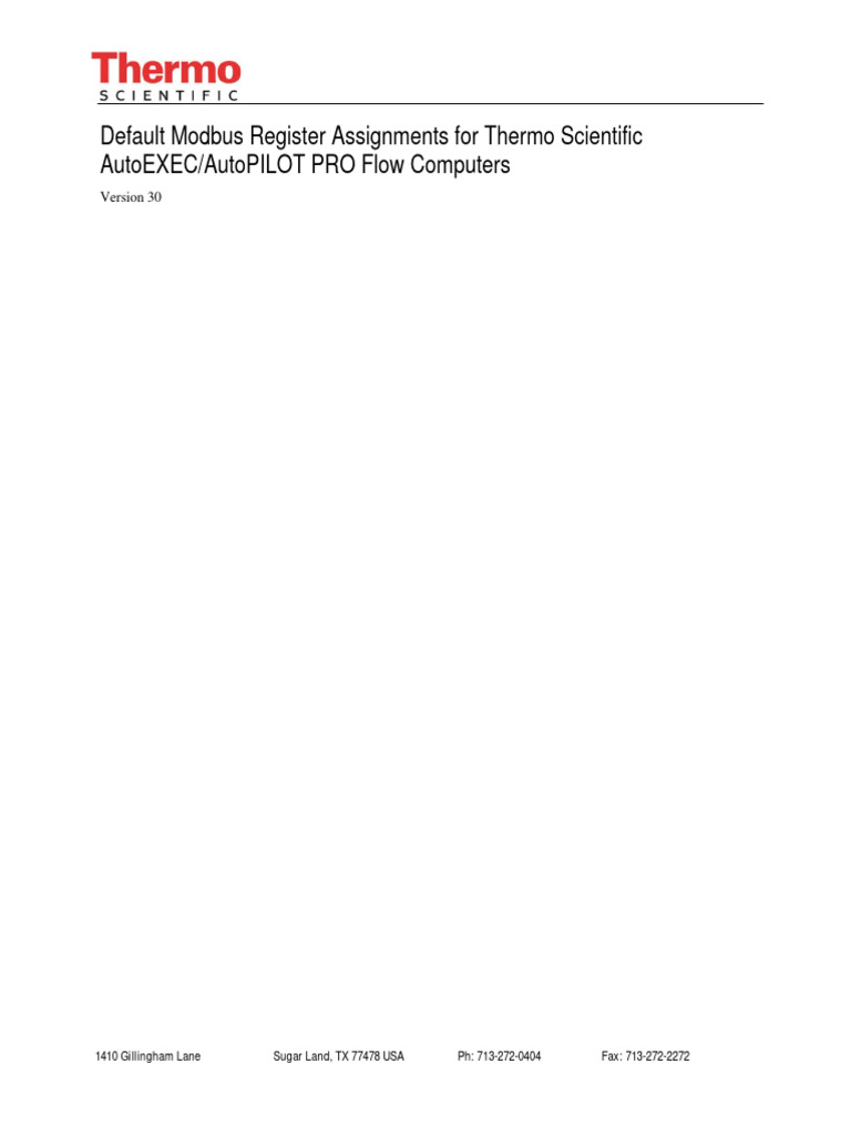AE APP Default Modbus Register Assignments 31 | PDF | Computer Science | Computing