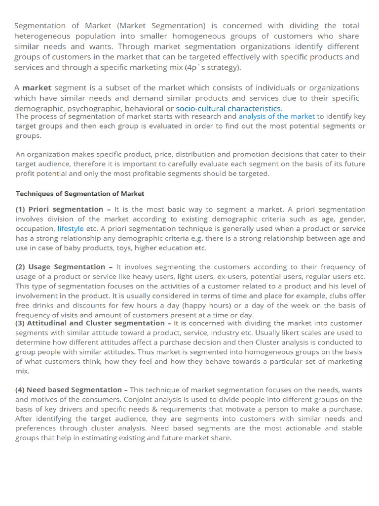 Consumer Behaviour And Segmentation Pdf
