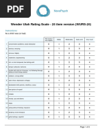 Wender Utah ADHD Rating Scale Guide | PDF | Attention Deficit ...