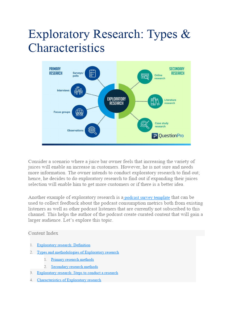 Exploratory Research | PDF | Methodology | Focus Group