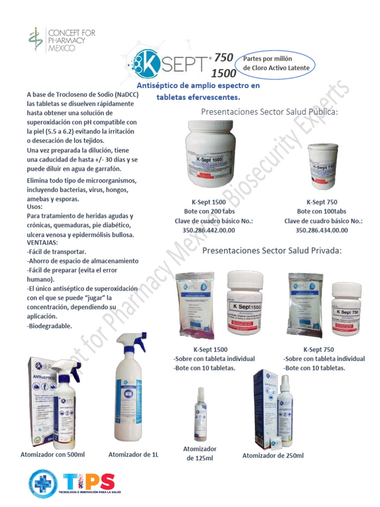 K-Sept Ficha Tecnica ALIANTA | Descargar gratis PDF | Agua | Medicina ...