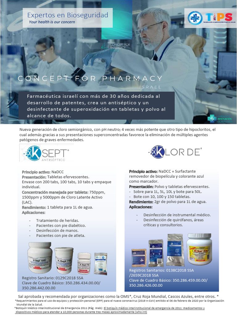 K-Sept y Klor de WP CL | PDF | Ciencias de la Salud | Medicina CLINICA