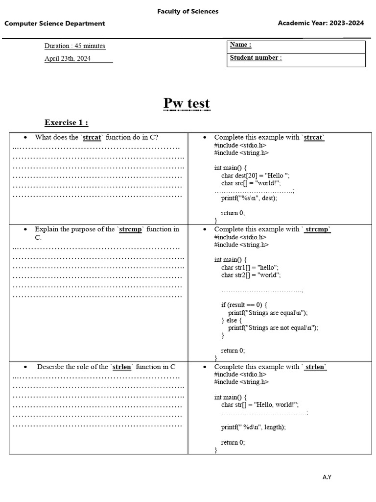 PW Test | Download Free PDF | String (Computer Science) | Software ...