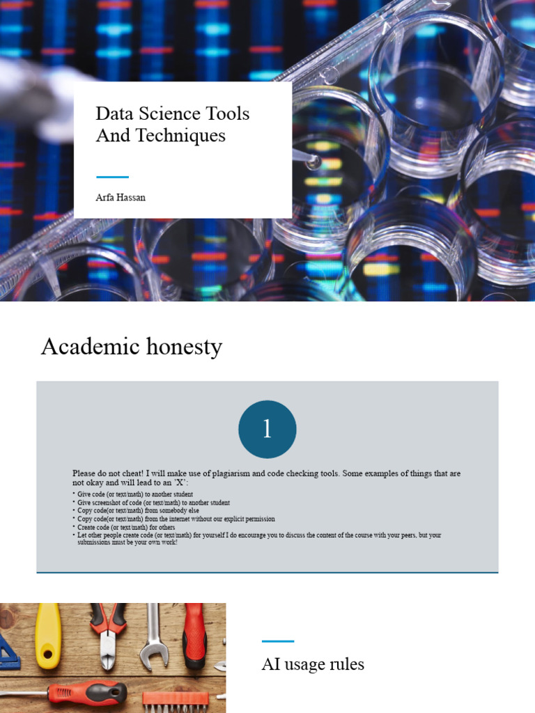 Data Science Tools and Techniques Lecture 1 | PDF | Machine Learning ...