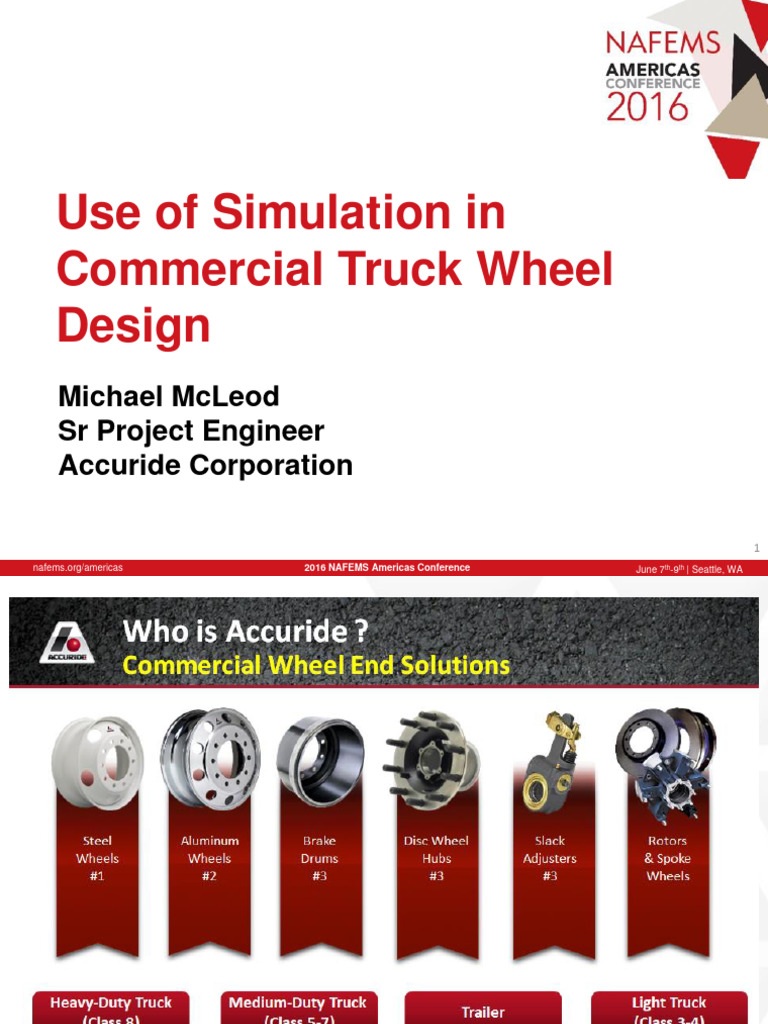 Simulation in Truck Wheel Design | PDF | Vehicles | Motor Vehicle