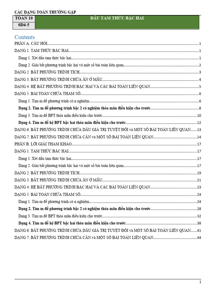 Dau Cua Tam Thuc Bac 2 | PDF