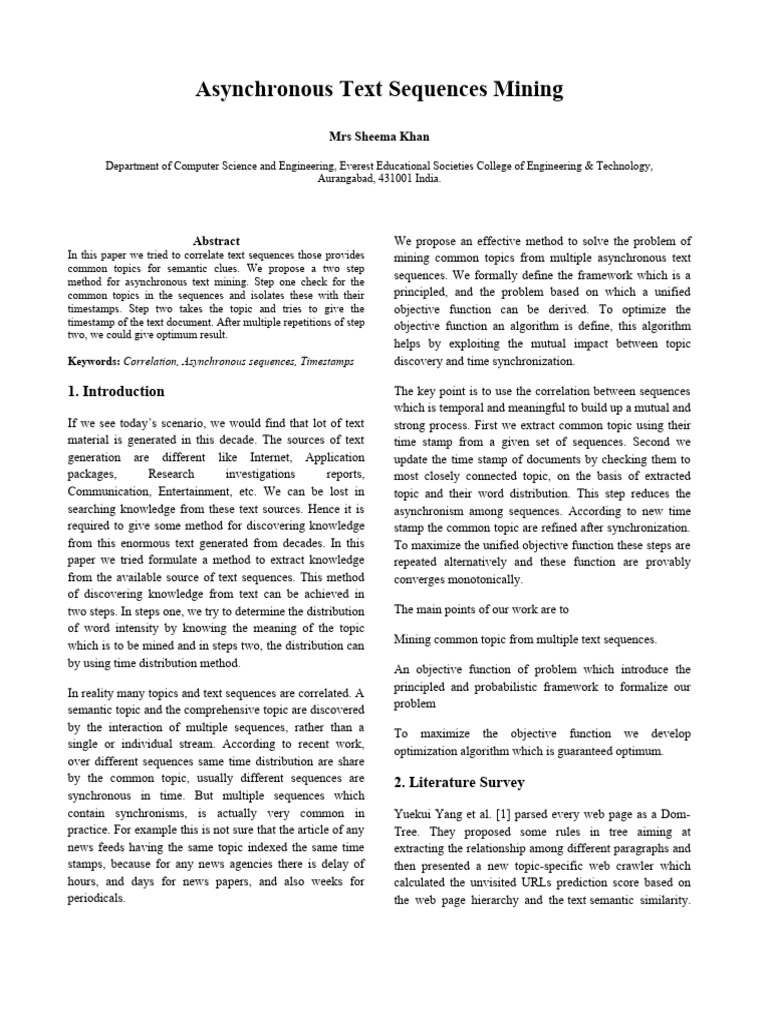 Asynchronous Text Mining Method | PDF | Mathematical Optimization | Information