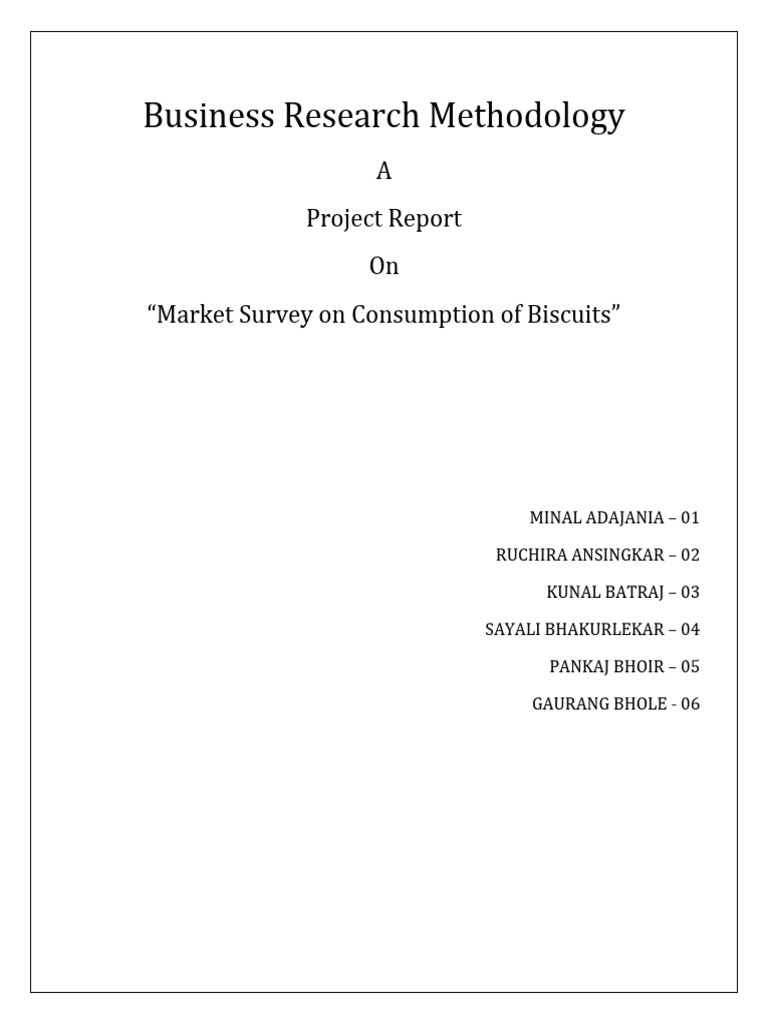 BRM Report | PDF | Survey Methodology