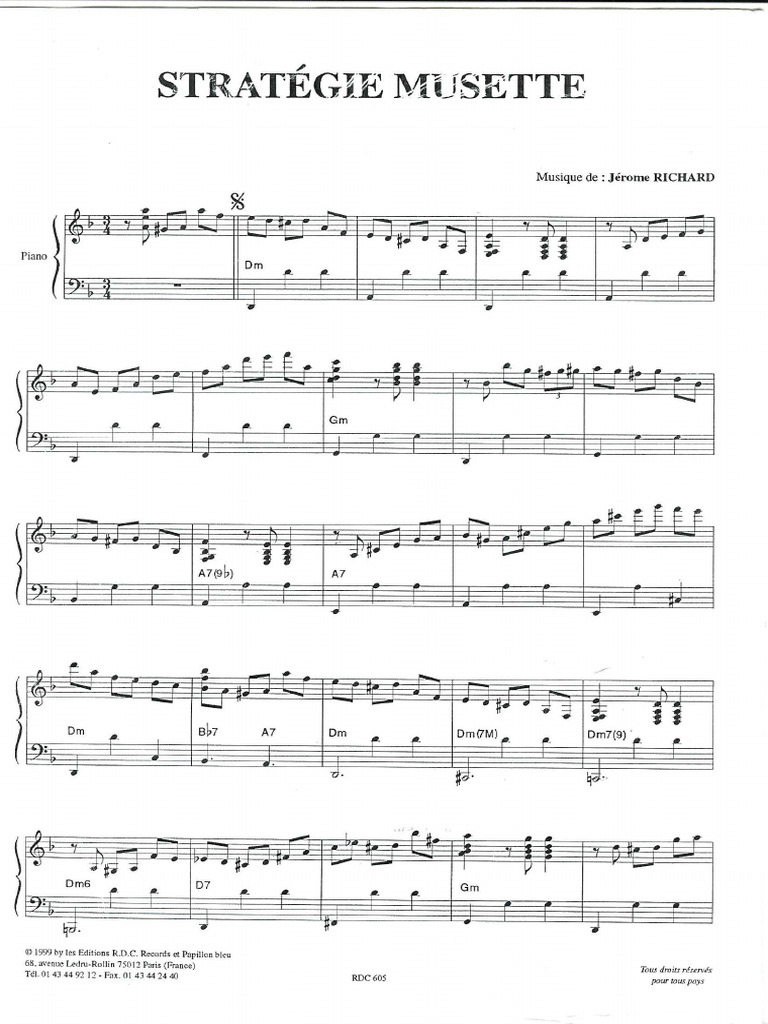 PARTITION Stratégie Musette | PDF