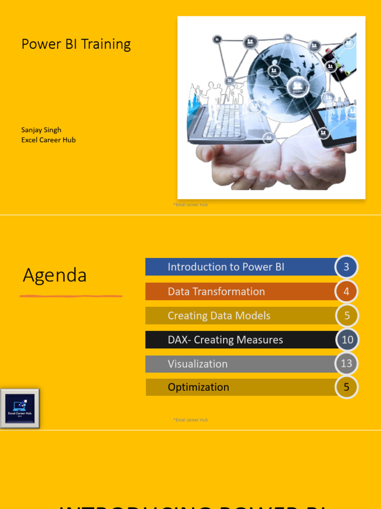 Power BI Sec - 1 - Session-1 | PDF | Microsoft Excel | Application Software