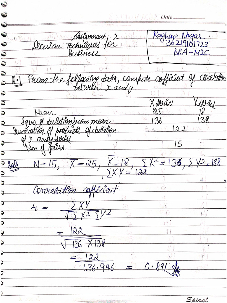 Raghav's Decision Technique Assignment 2 | PDF
