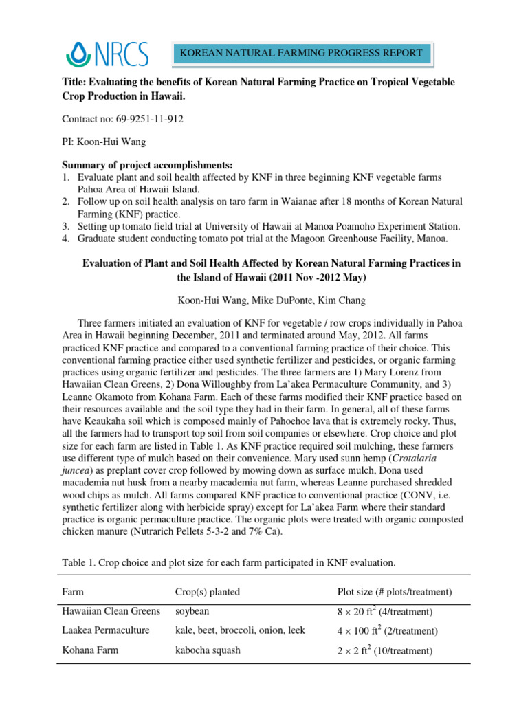 2012 NRCS KNF June Report | PDF | Agriculture | Food Web