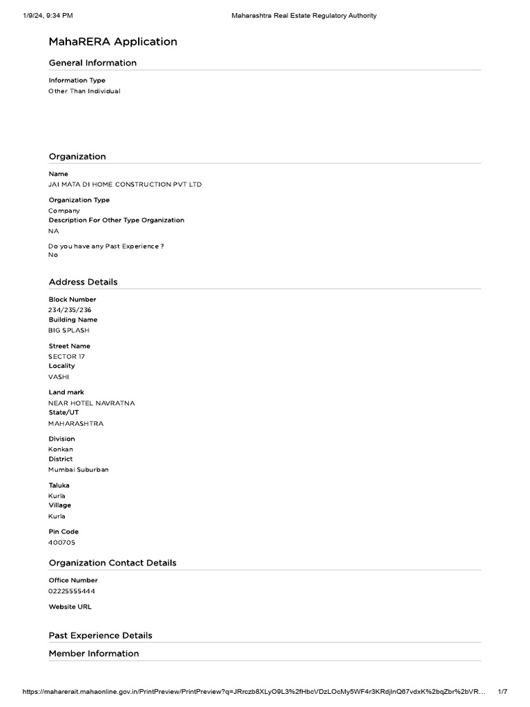 Maharashtra Real Estate Regulatory Authority | PDF | Audit | Elevator