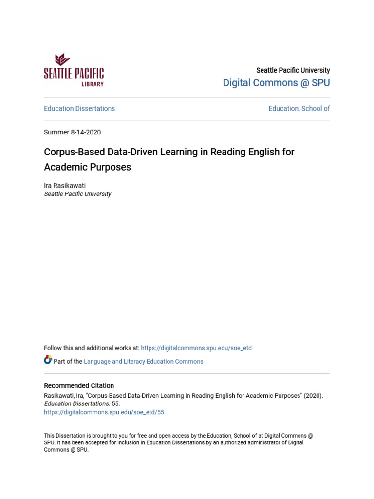 Corpus-Based Data-Driven Learning in Reading English For Academic | PDF ... Corpus-Based Data-Driven Learning in Reading English For Academic | PDF ...