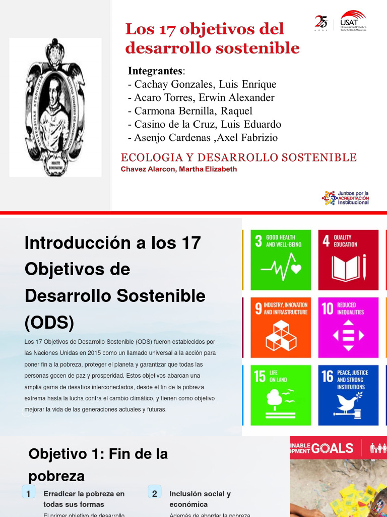 Introduccion A Los 17 Objetivos de Desarrollo Sostenible ODS | Descargar gratis PDF | Igualdad ...