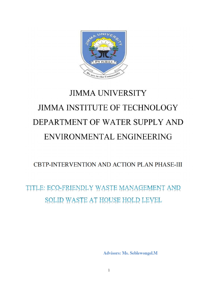CBTP Eco Friendly Phase 3 G-1 | PDF | Waste | Waste Management