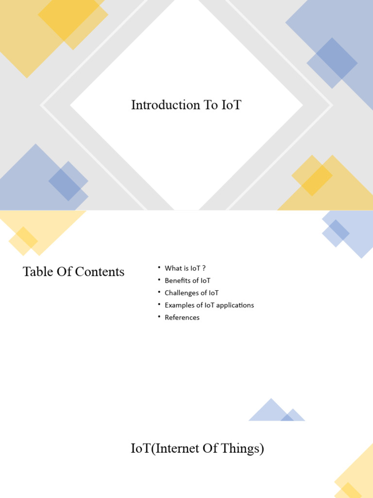 Introduction To Iot | PDF