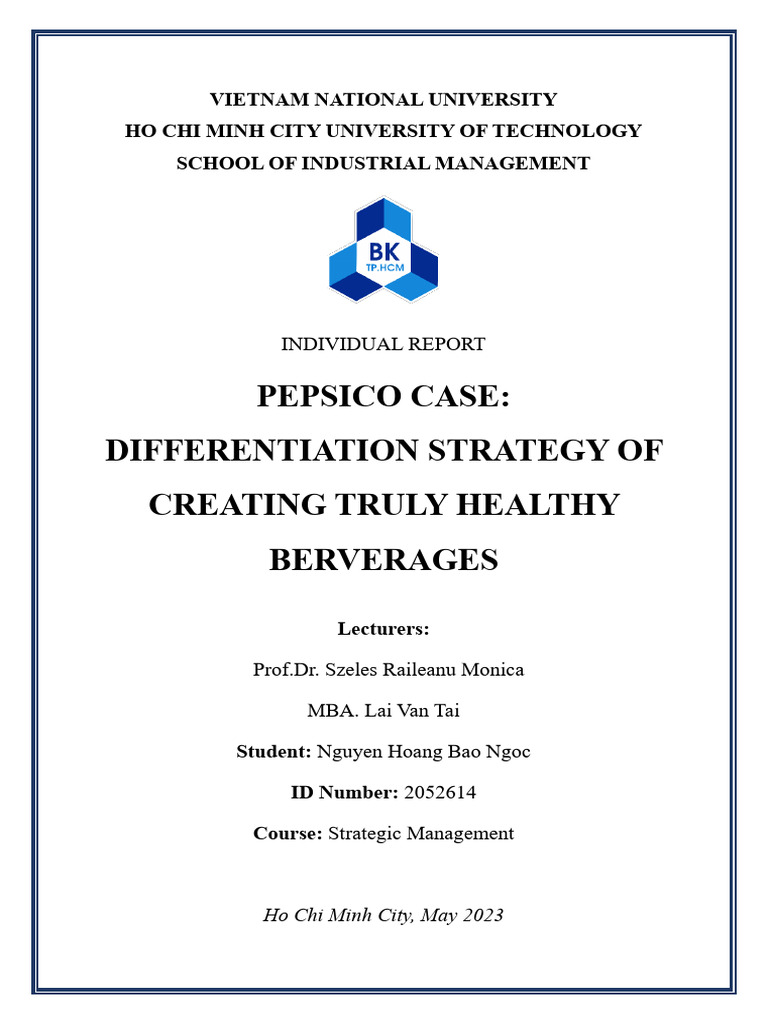 Pepsico Case Pdf Pepsi Co Economies