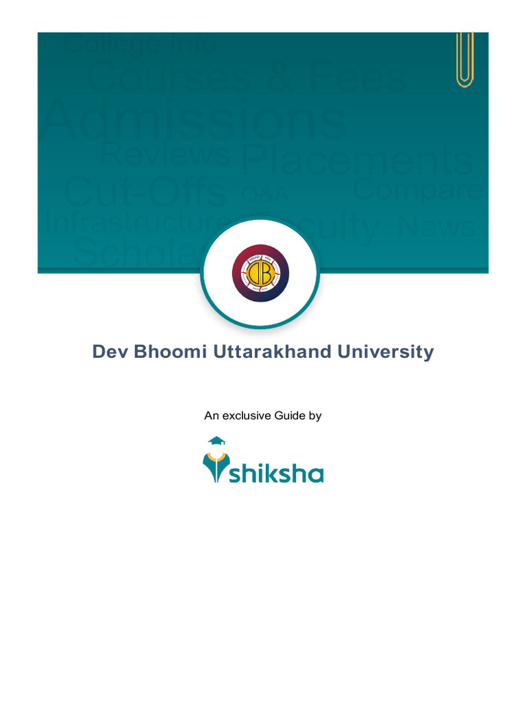 Dev_Bhoomi_Uttarakhand_University | PDF