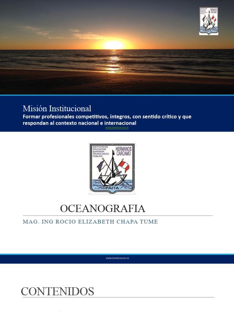 Introducción a la Oceanografía y sus Ramas | PDF | Mar | Oceanografía