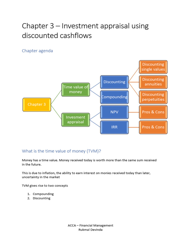 Chapter 3 | PDF | Net Present Value | Present Value
