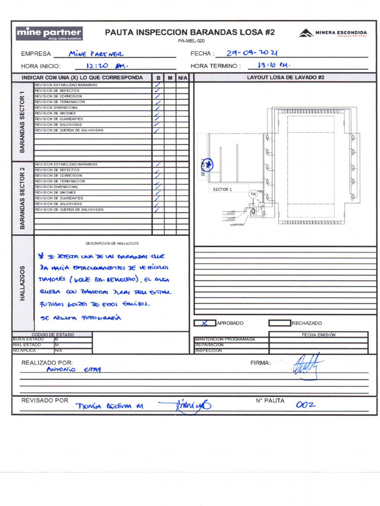 Pauta Baranda Losa #2 | PDF