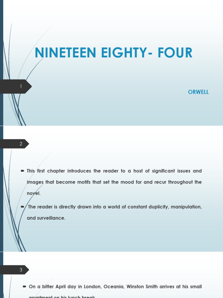 NINETEEN EIGHTY FOUR Part I | PDF
