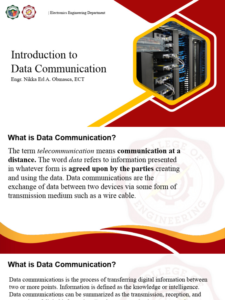 Introduction To Data Communication | PDF | Network Topology | Duplex (Telecommunications)