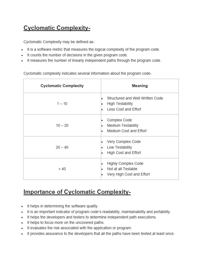 Cyclomatic Complexity | Download Free PDF | Theoretical Computer Science | Software Engineering